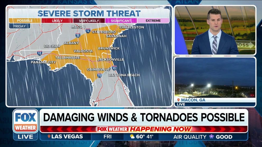 Multi-day severe threat continues into Friday in the Southeast ...