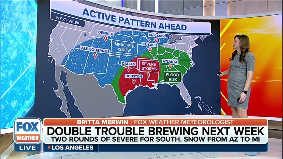 Multiple storm systems could traverse the US next week bringing heavy ...