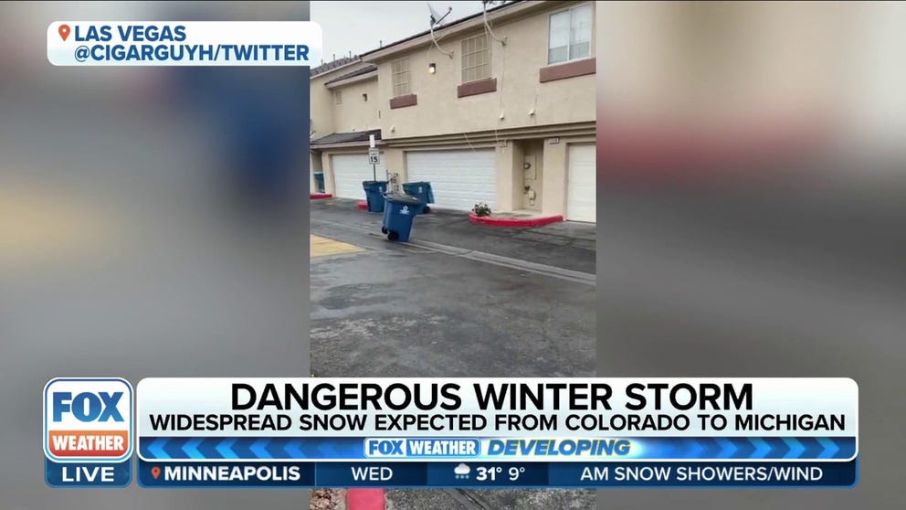 Intense winds send trash can flying in Las Vegas | Latest Weather Clips ...
