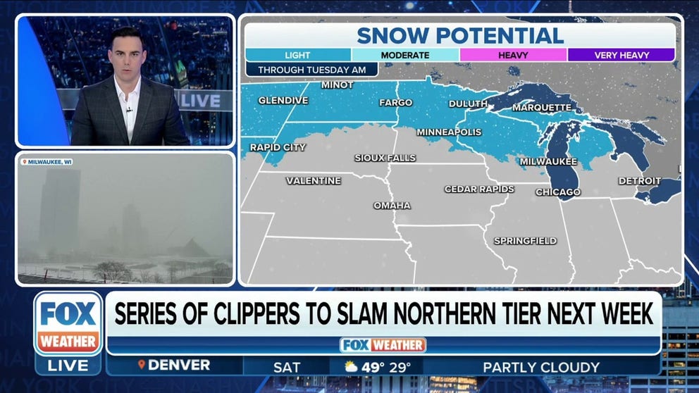 Clipper systems to move through northern tier next week | Latest ...