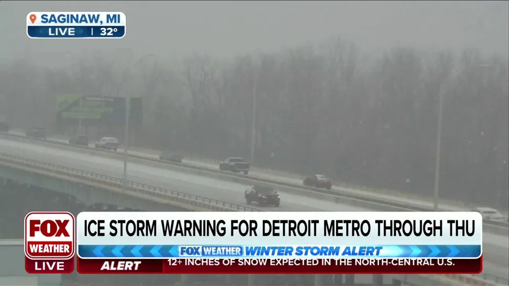 Detroit, Michigan sees freezing rain, threat of ice | Latest Weather ...