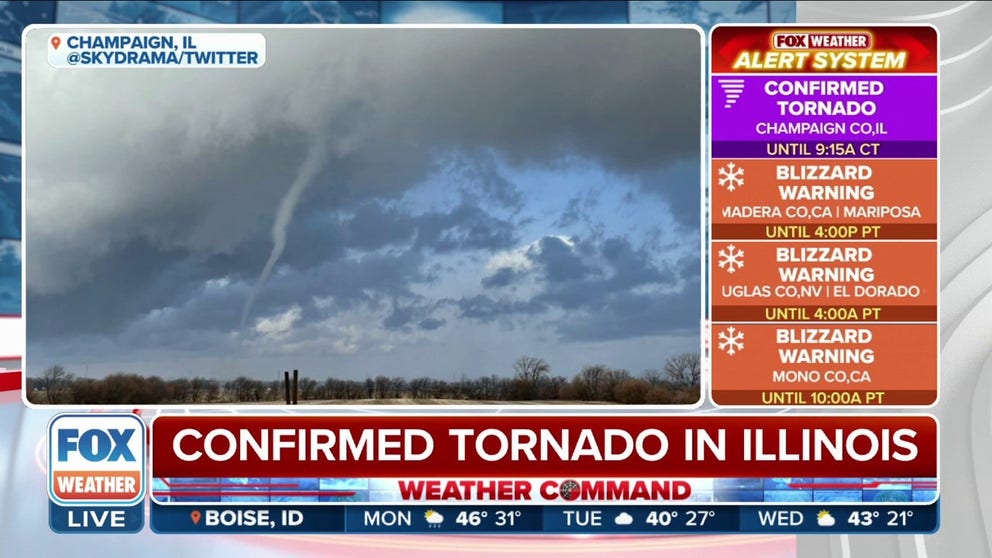 Confirmed tornado spotted in Champaign, Illinois | Latest Weather Clips ...