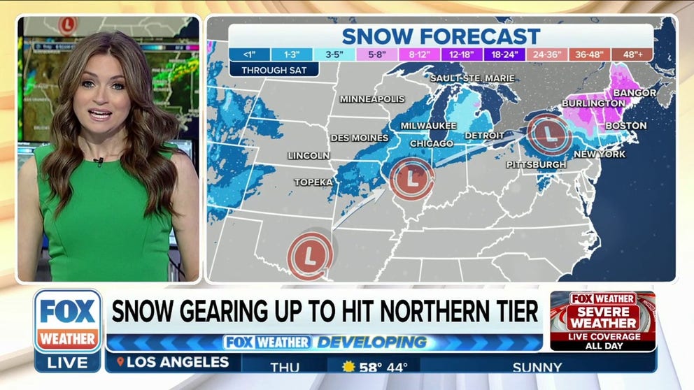 Winter storm to bring swath of impactful snow from Midwest to Northeast ...