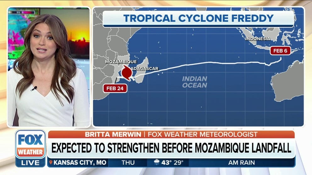 Freddy tracked entire Indian Ocean, likely to become longest lived ...