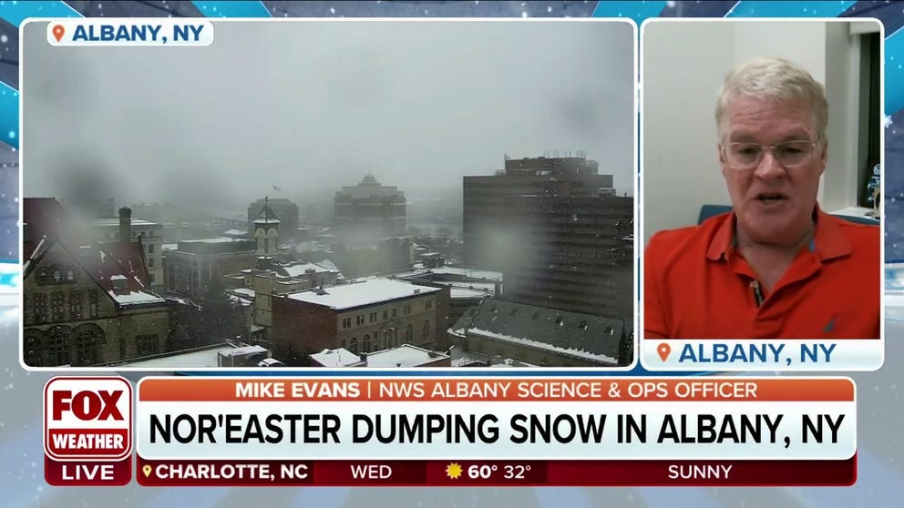Winter storm dumping snow in Albany, New York | Latest Weather Clips ...