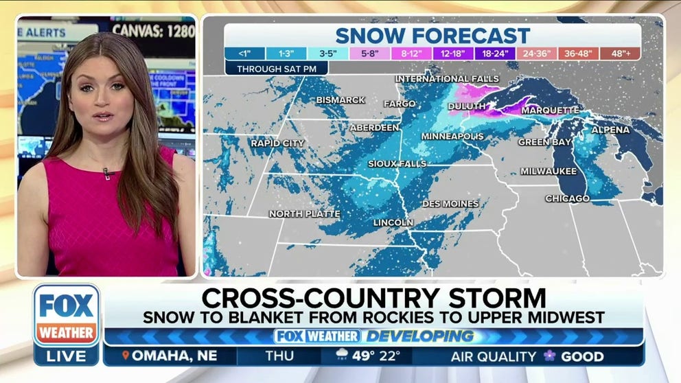 Cross-country storm to bring heavy snow from the Plains to Upper ...