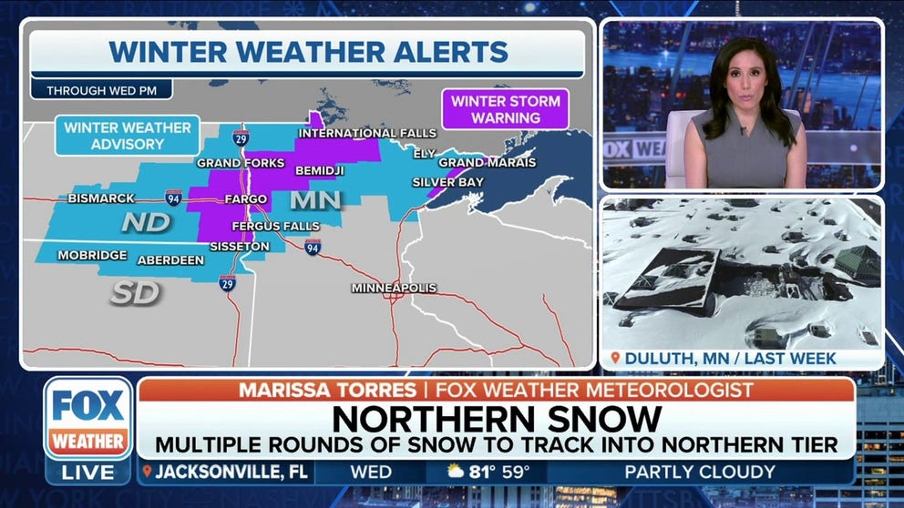 Rounds of snow expected for Northern Tier | Latest Weather Clips | FOX ...