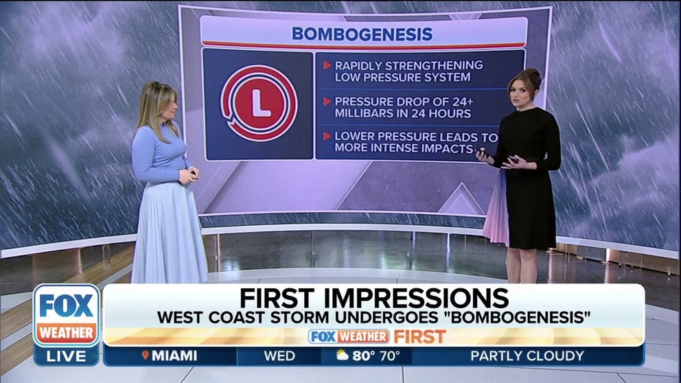 Powerful California storm rapidly strengthened into bomb cyclone on ...