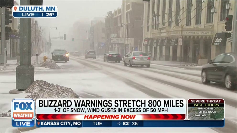 Strong winds, heavy snow starting to take shape in Duluth, MN | Latest ...