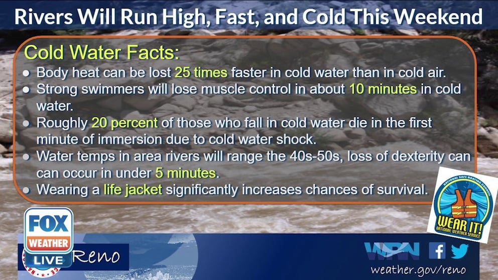 West Coast rivers to run dangerously cold this weekend from melting ...