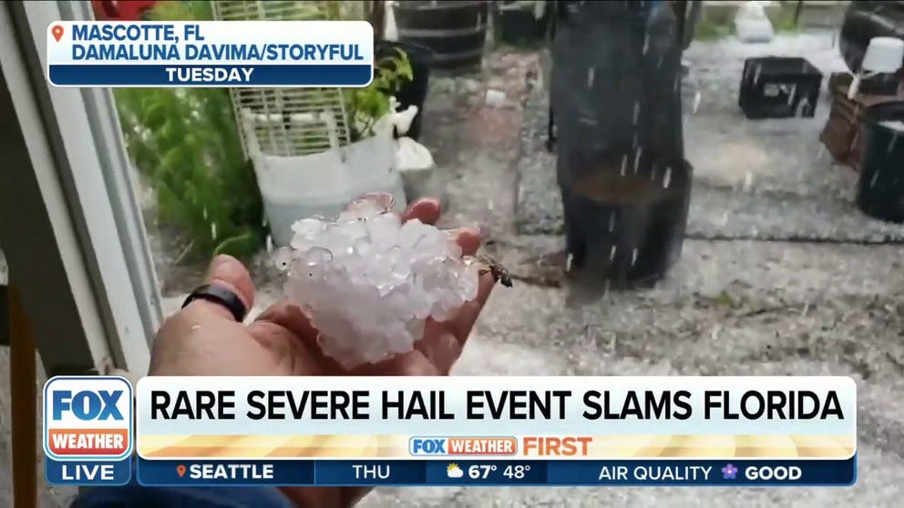 NWS Melbourne: 'Rare' event in Florida dropped large, damaging hail ...