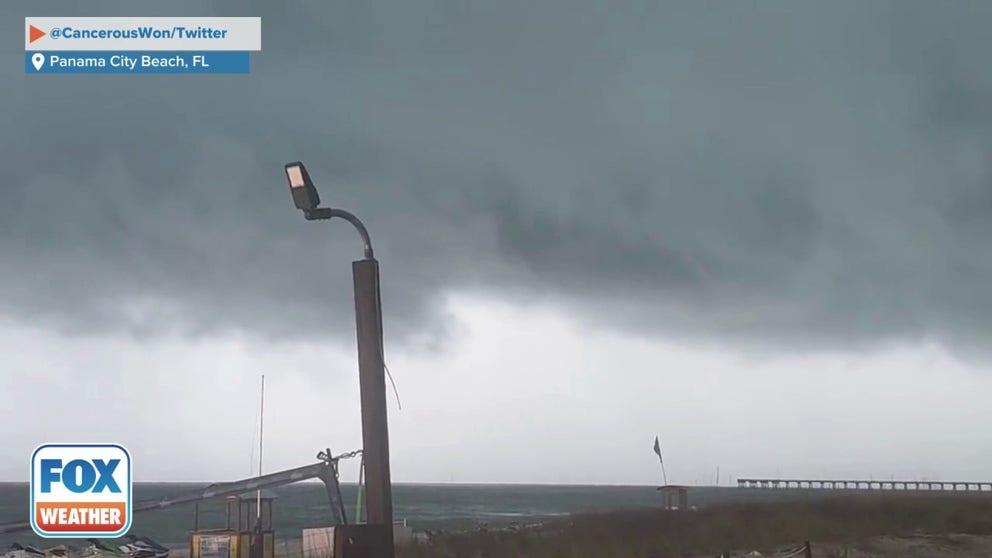 Rotation before waterspout off Panama City Beach, FL | Latest Weather ...