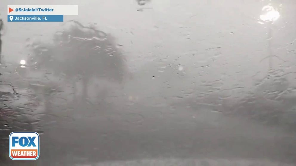 Hail slams car in Jacksonville, Florida | Latest Weather Clips | FOX ...