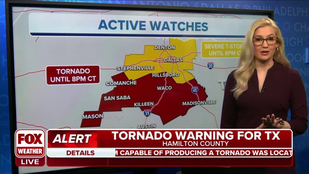 Watches issued across parts of Texas as severe storms begin to flare up ...