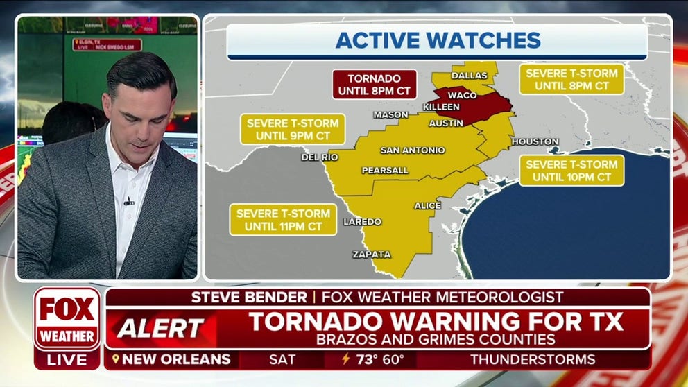 Watches issued across Texas as severe storms continue to slam state ...