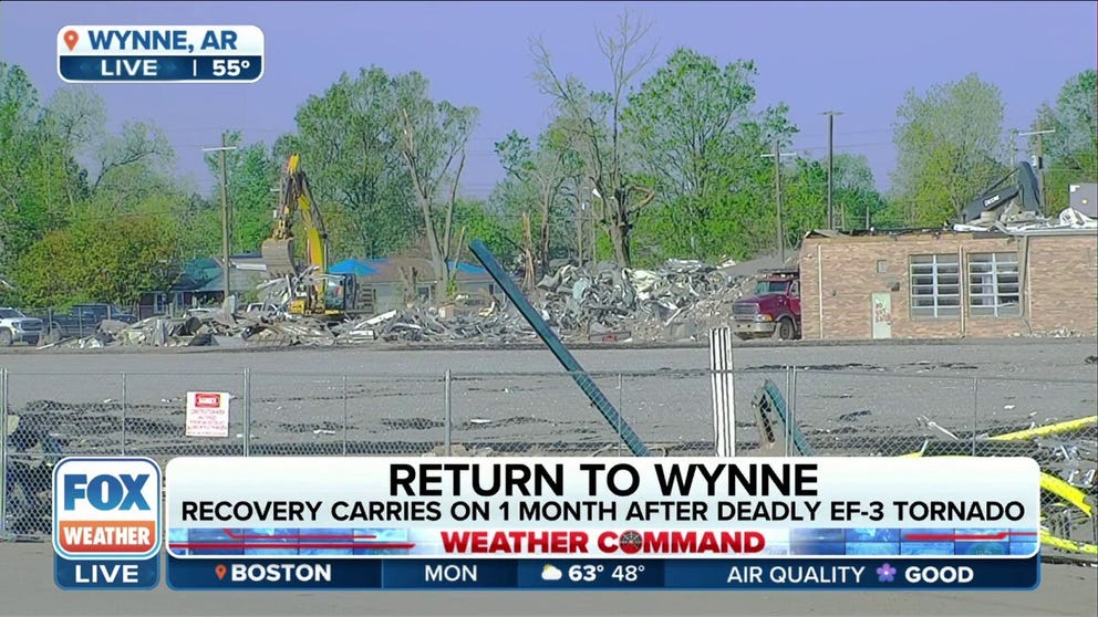 Wynne, AR building back one month after deadly EF-3 tornado | Latest ...