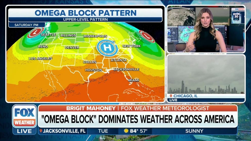 'Omega block' pattern to dominate weather across US this week | Latest ...