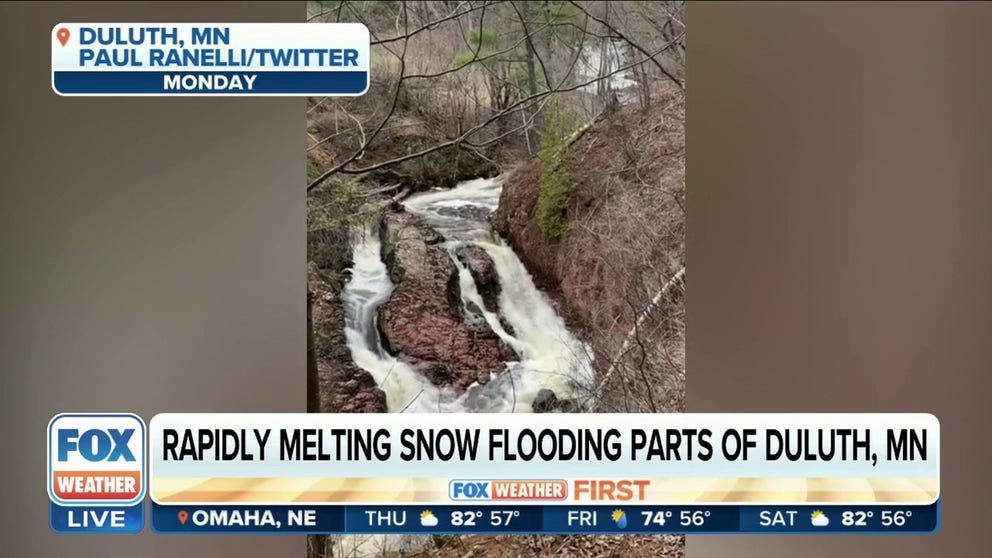 Snowmelt causes river flooding across Midwest | Latest Weather Clips ...
