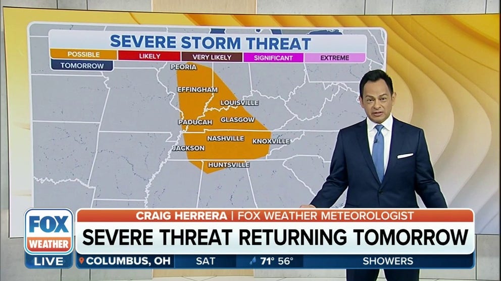 Severe storms expected Sunday across Ohio Valley | Latest Weather Clips ...