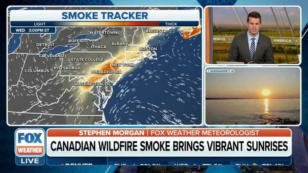 Tracking wildfire smoke across the Northeast | Latest Weather Clips ...