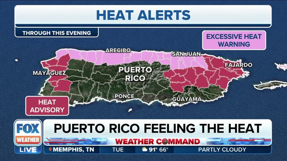 Puerto Rico feeling the heat with heat index values approaching 120 ...