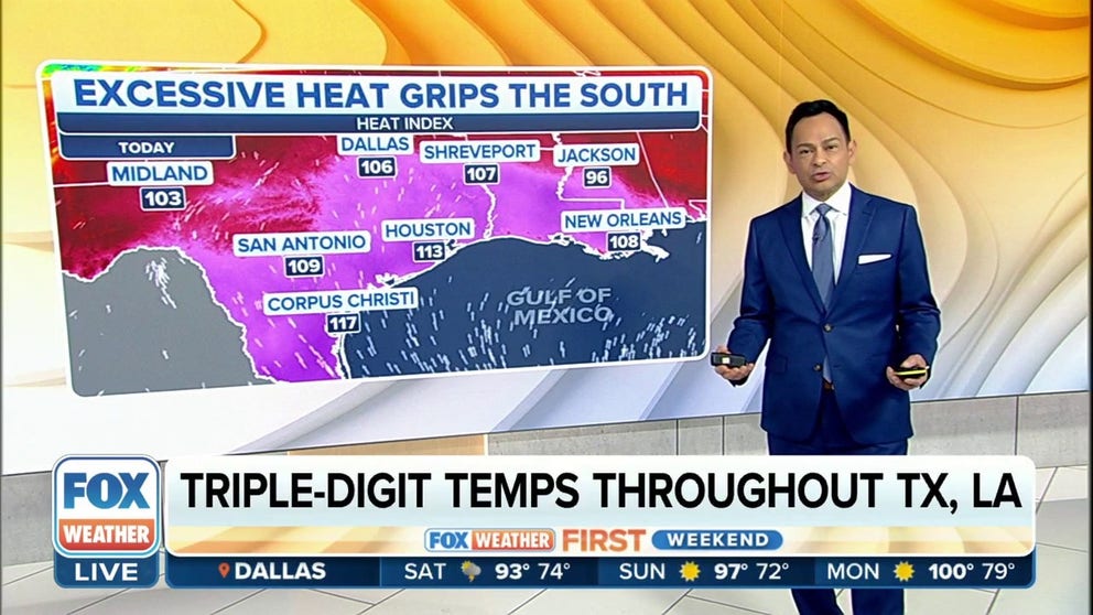 Triple-digit temperatures expected Saturday throughout Texas, Louisiana ...