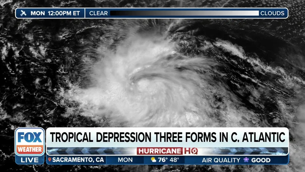 Tropical Depression Three on track to become rare June hurricane ...