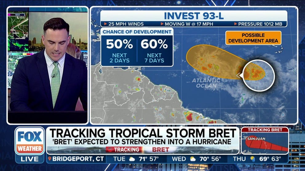 Chances increasing for Atlantic Invest 93L to develop later this week ...