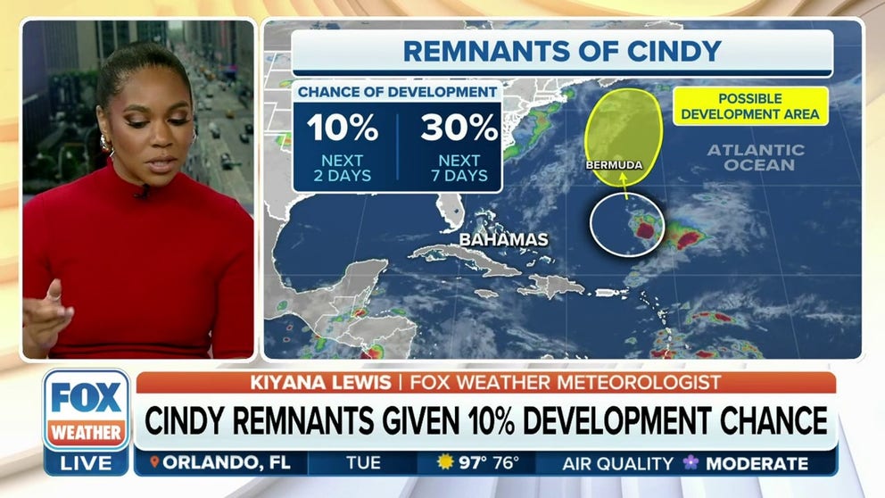 Remnants of Cindy now given 10% chance of redeveloping | Latest Weather ...