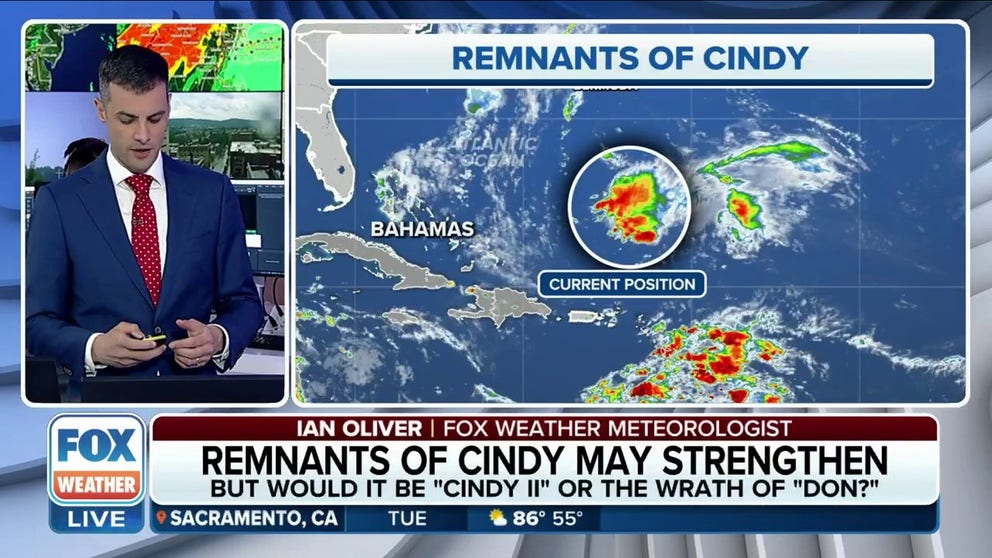 Remnants of Cindy being watched in Atlantic for possible redevelopment ...