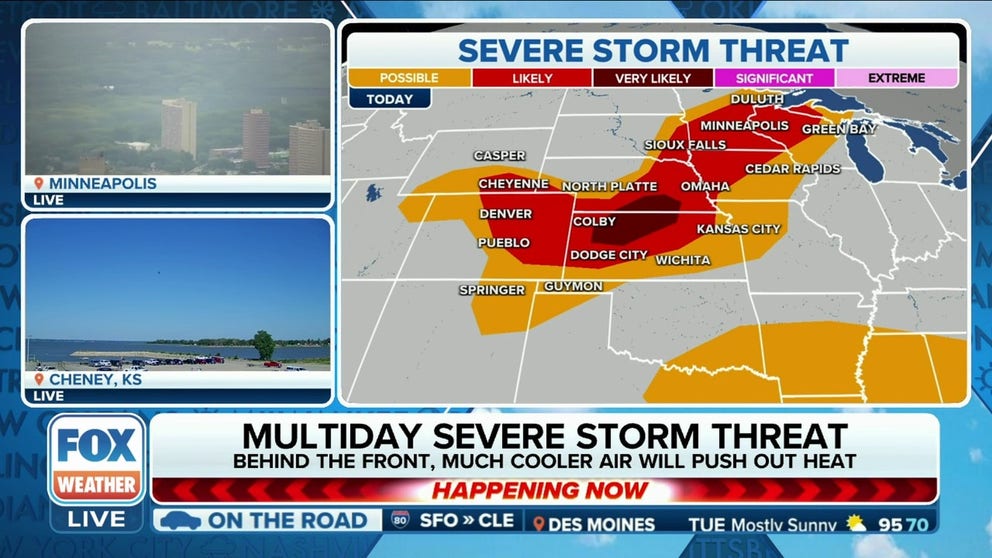 Millions at risk of seeing large hail, damaging winds, flooding from ...