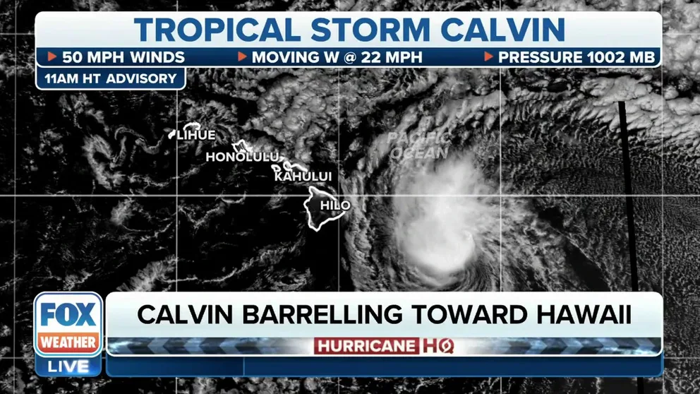 Tropical Storm Calvin continues barreling toward Hawaii | Latest ...