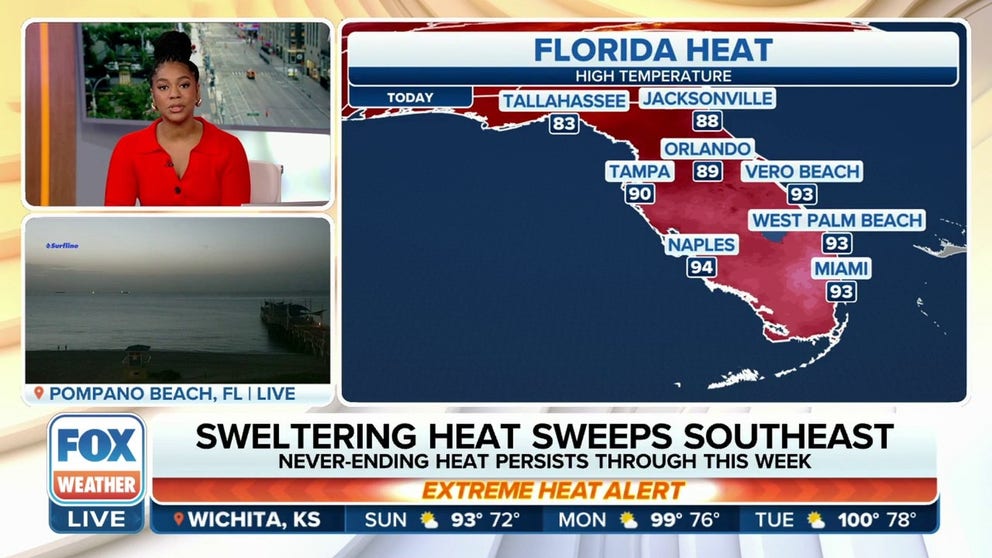 Sweltering heat sweeps across the Southeast | Latest Weather Clips ...