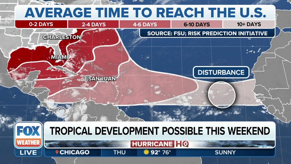 Tropical development possible this weekend as disturbance monitored ...