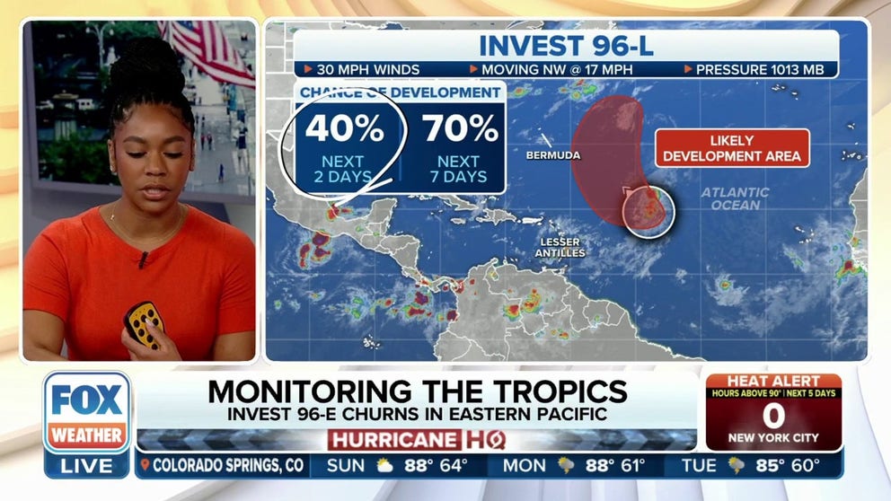 Invest 96L has increasing chance to develop this week | Latest Weather ...