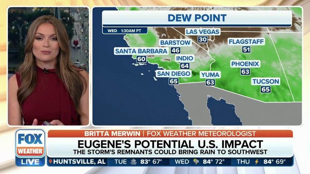 Eugene's remnants could bring rain to Southwest | Latest Weather Clips ...