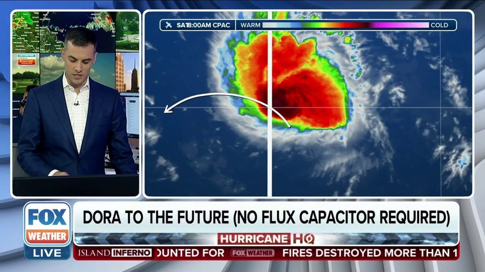 Hurricane Dora set to make history upon crossing International Date ...