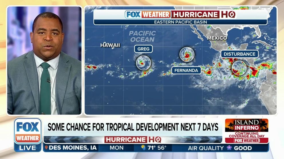 Tropical activity picks up in Eastern Pacific while Tropical Storm Greg ...