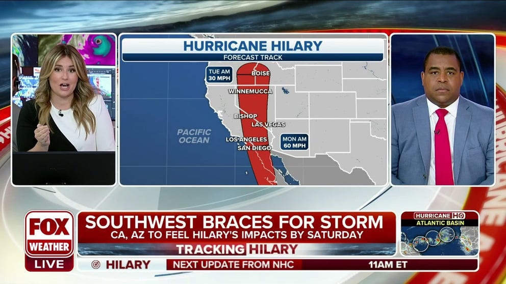 California, Arizona to feel Hurricane Hilary's impacts by Saturday ...