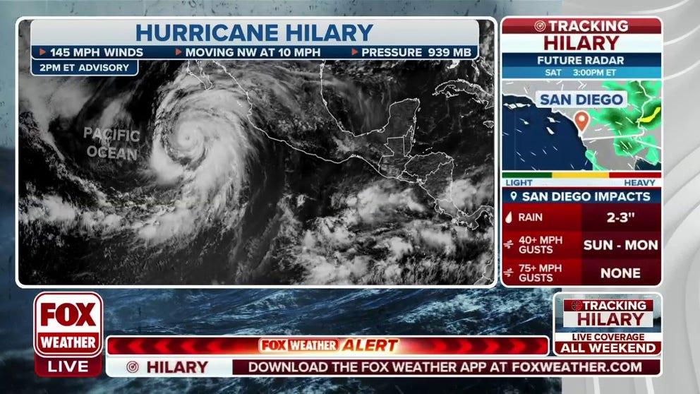Official track of Hurricane Hilary takes it into California, Arizona ...