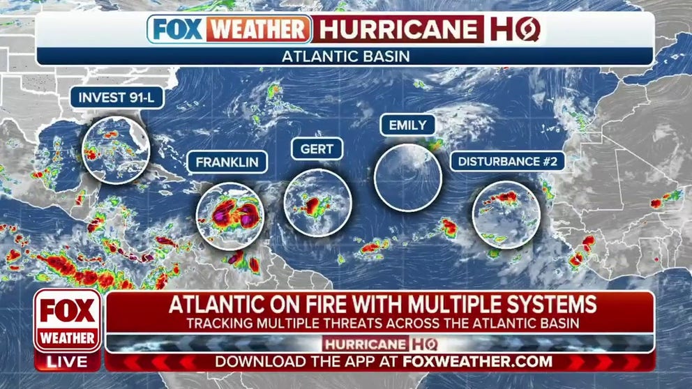 5 tropical disturbances tracked in Atlantic Basin as hurricane season ...