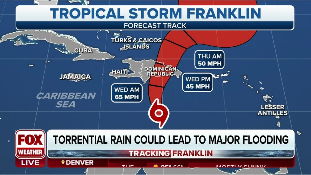 Tropical Storm Franklin's torrential rain could lead to major flooding ...