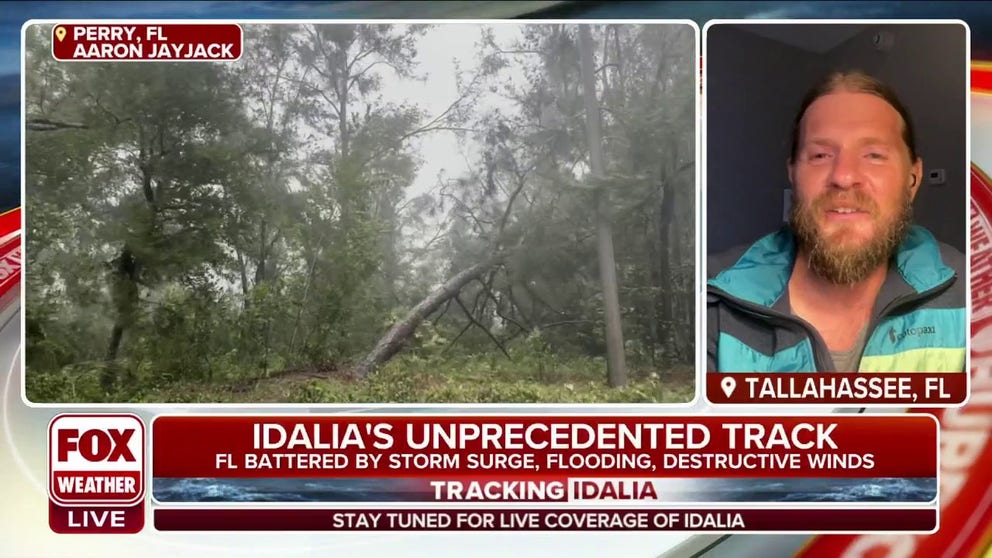 Storm chaser lost car window to Idalia | Latest Weather Clips | FOX Weather