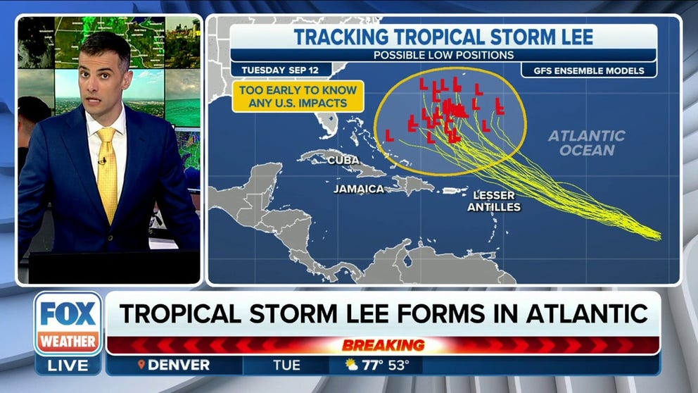 Tracking Tropical Storm Lee, newly formed in the Atlantic | Latest ...