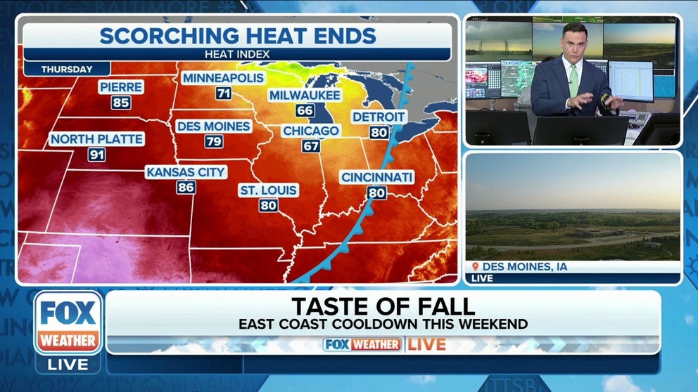 Midwest heat wave comes to an end | Latest Weather Clips | FOX Weather