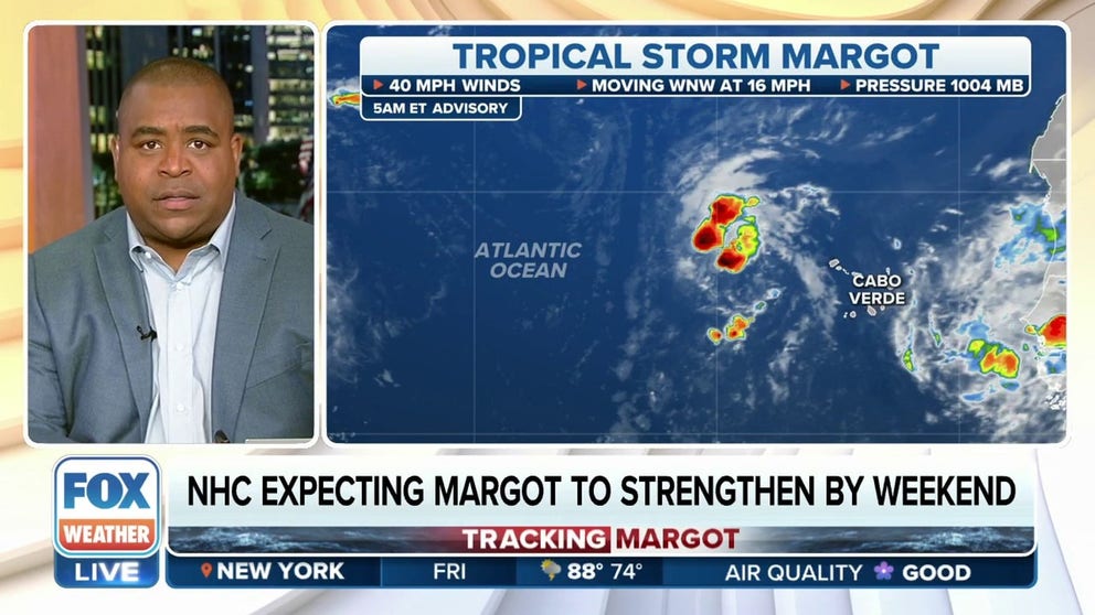 NHC expecting Tropical Storm Margot to strengthen by weekend | Latest ...