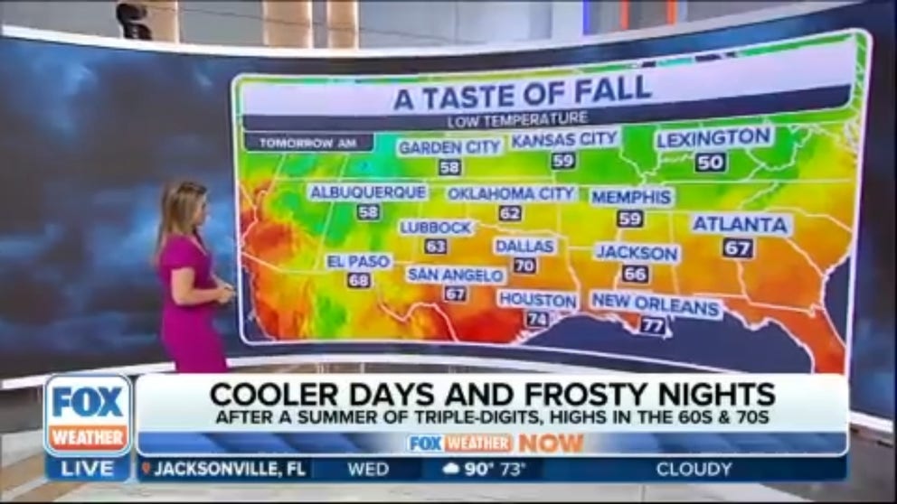 A week of fall-like temperatures to finish summer | Latest Weather ...