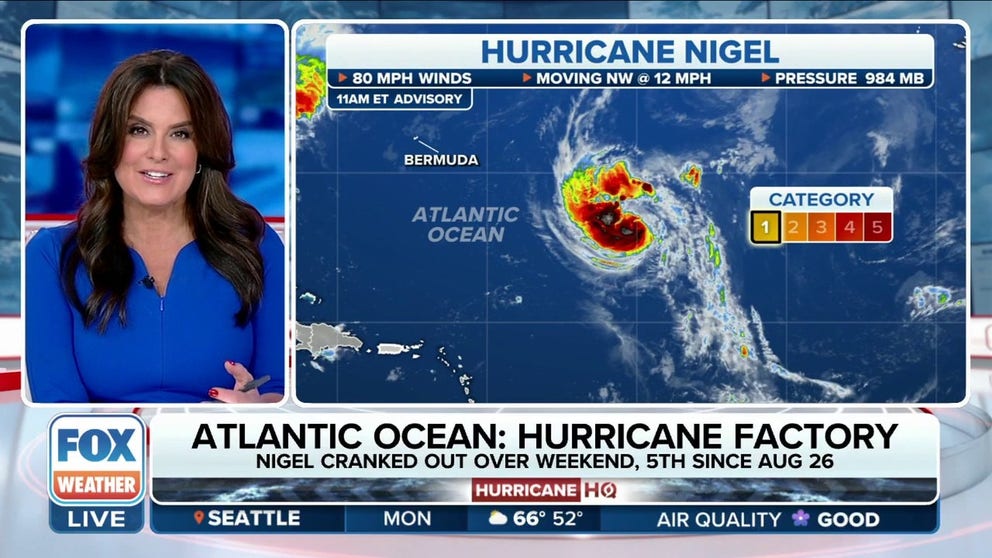 Nigel expected to become major hurricane in the Atlantic by Tuesday ...