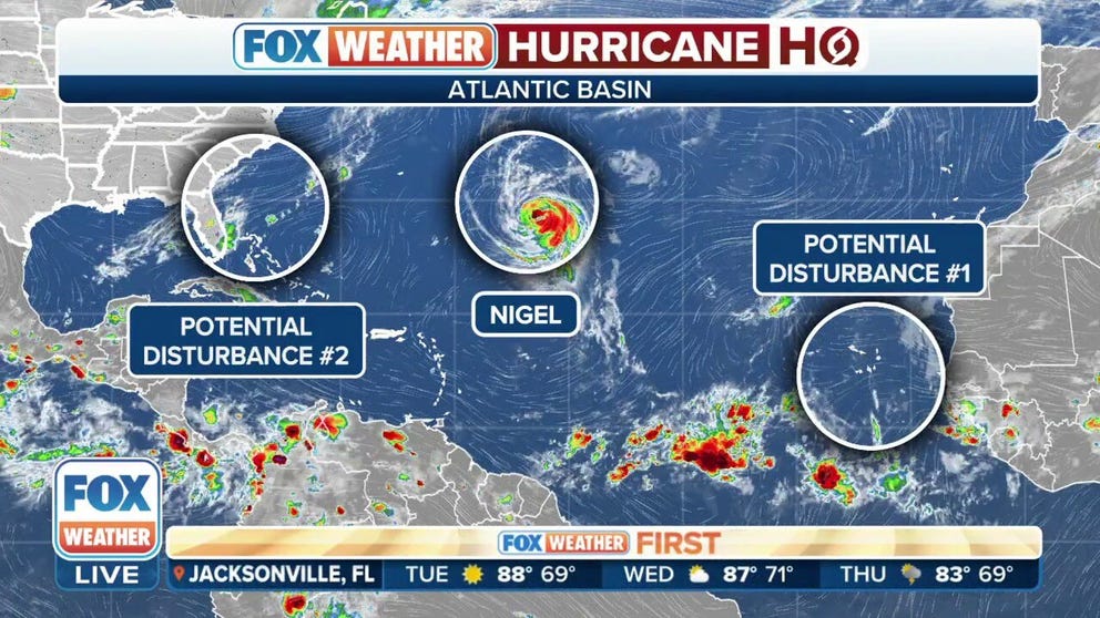 Hurricane Nigel to continue strengthening in the Atlantic but remains ...