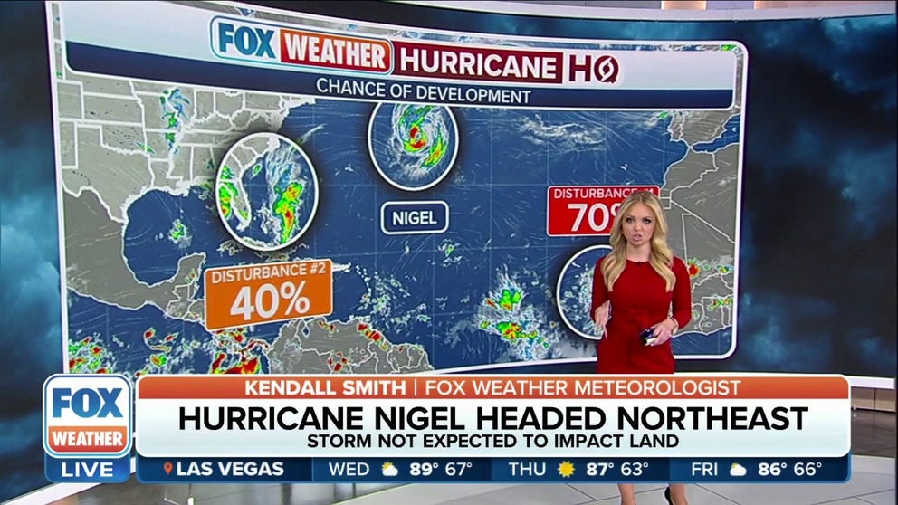 Hurricane Nigel headed northeast as a Category 1 storm | Latest Weather ...